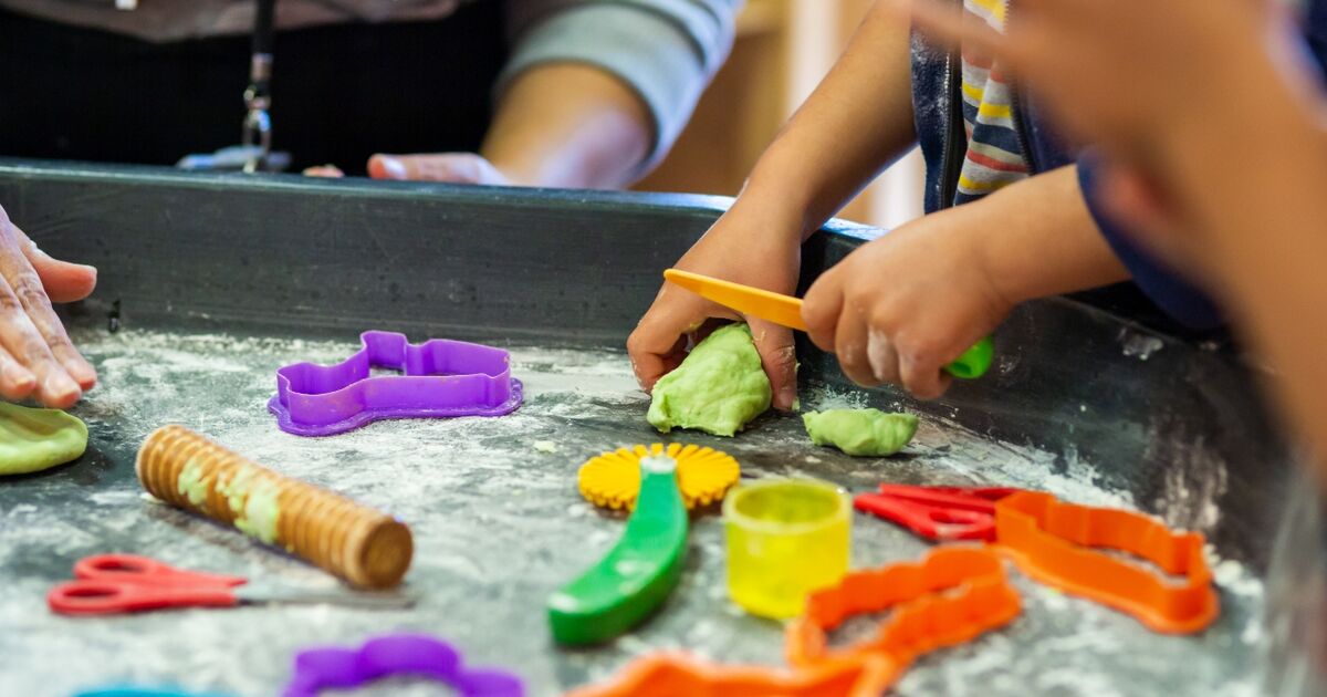Messy play playdough party | Coin Street